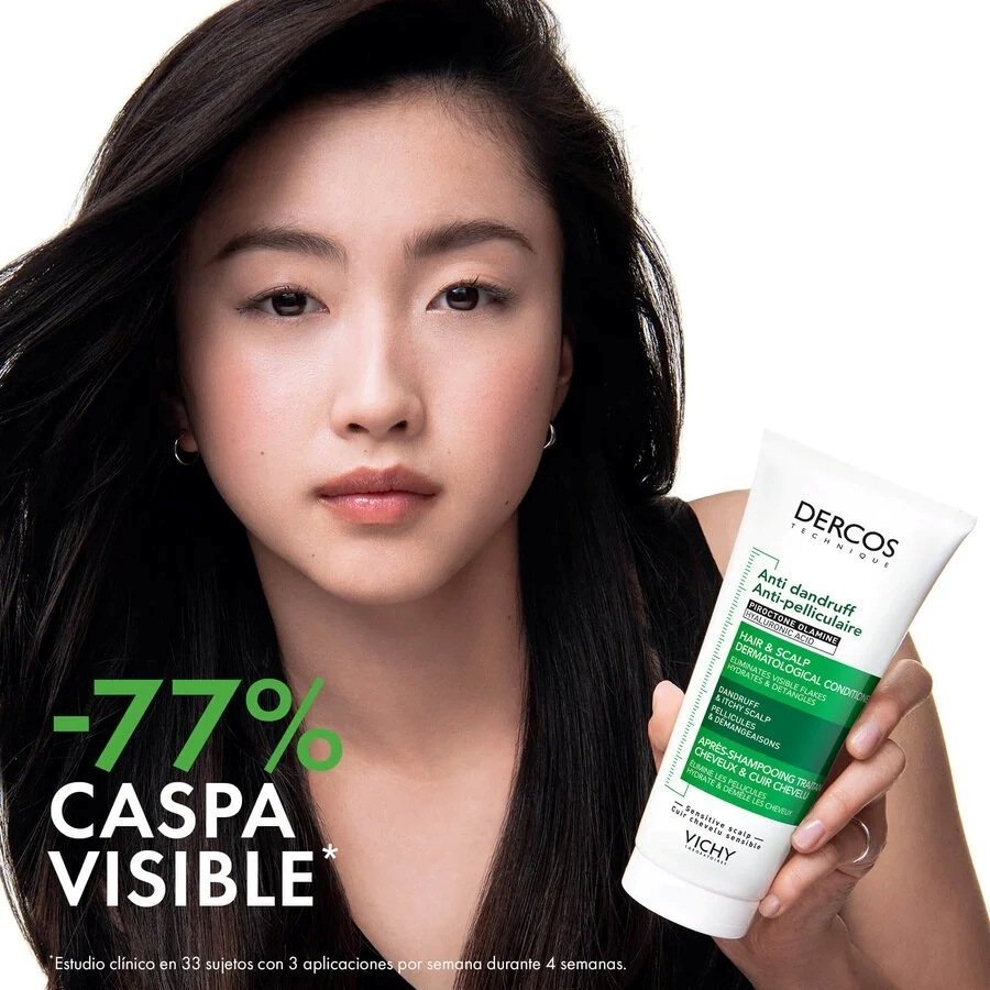 Dercos Anticaspa Cuidado Acondicionador Cabello Y Cuero Cabelludo